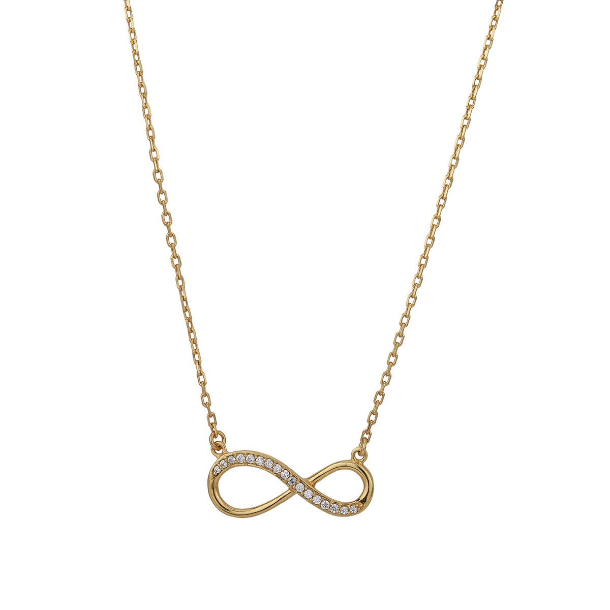 Buy Carlton London Gold Plated Infinity Shaped Necklace Online