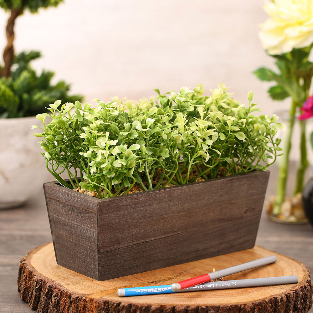 Buy Pure Home + Living Green Artificial Planter Pot Online