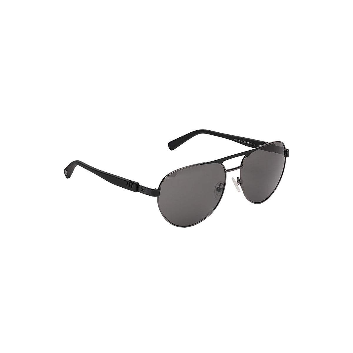 Buy Harley Davidson Black Lens Aviator Full Rim Round Black Frame ...