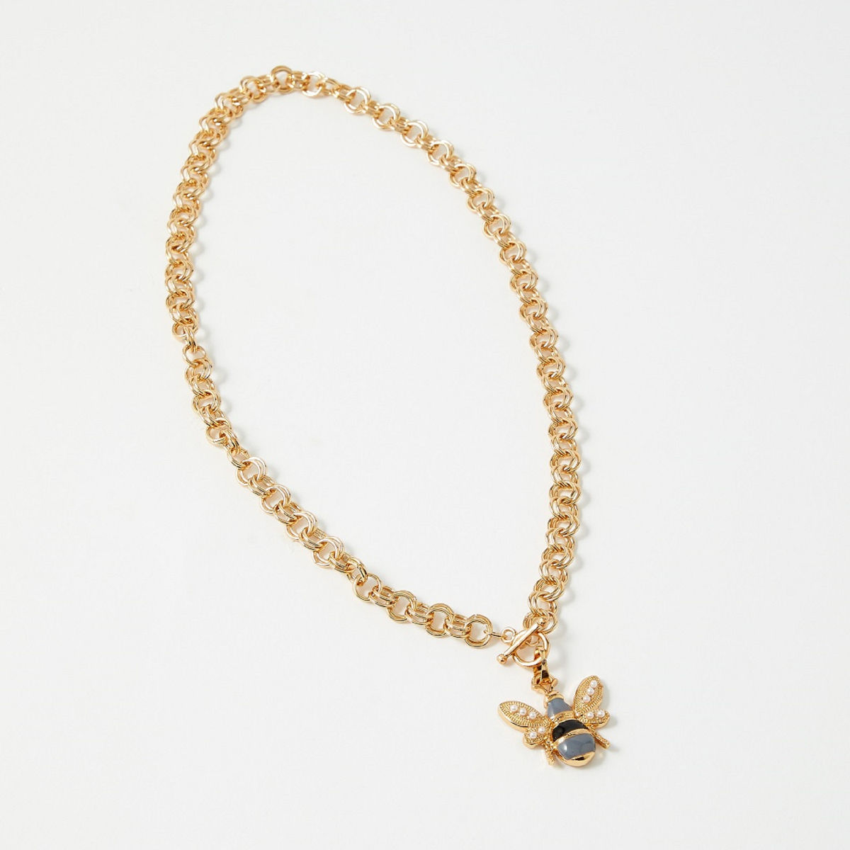 Buy Accessorize London Country Retreat Chunky Bug Tbar Chain Necklace ...