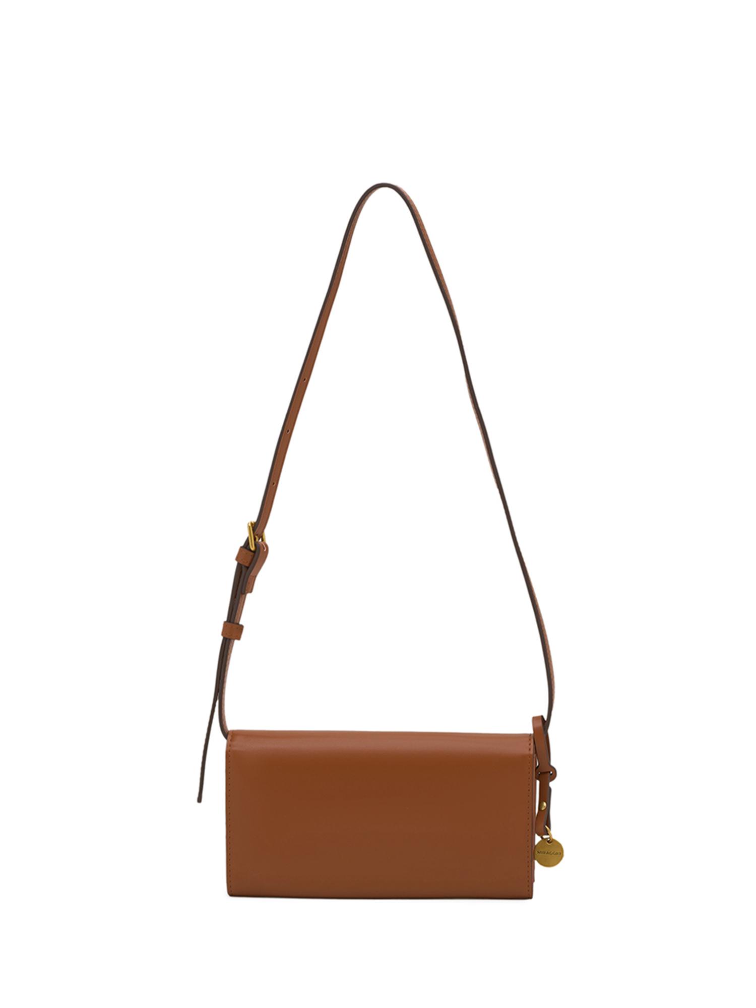 Buy MIRAGGIO Women Carly Tan Wallet With Detachable Strap (M) Online
