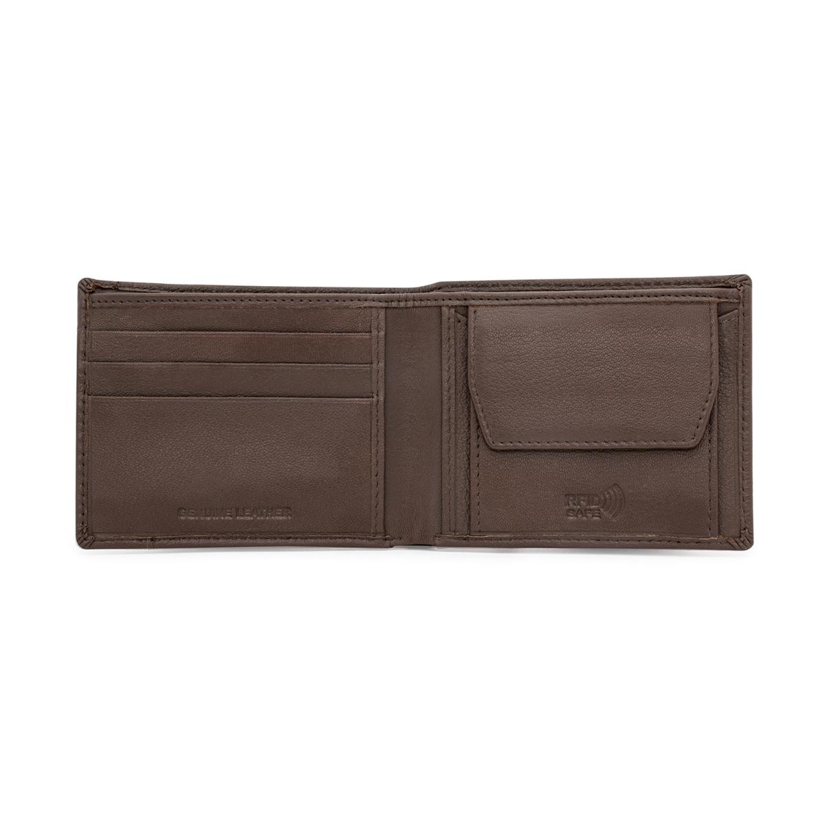 Buy Red Tape Men Brown Bifold Rfid Protected Leather Wallet Online