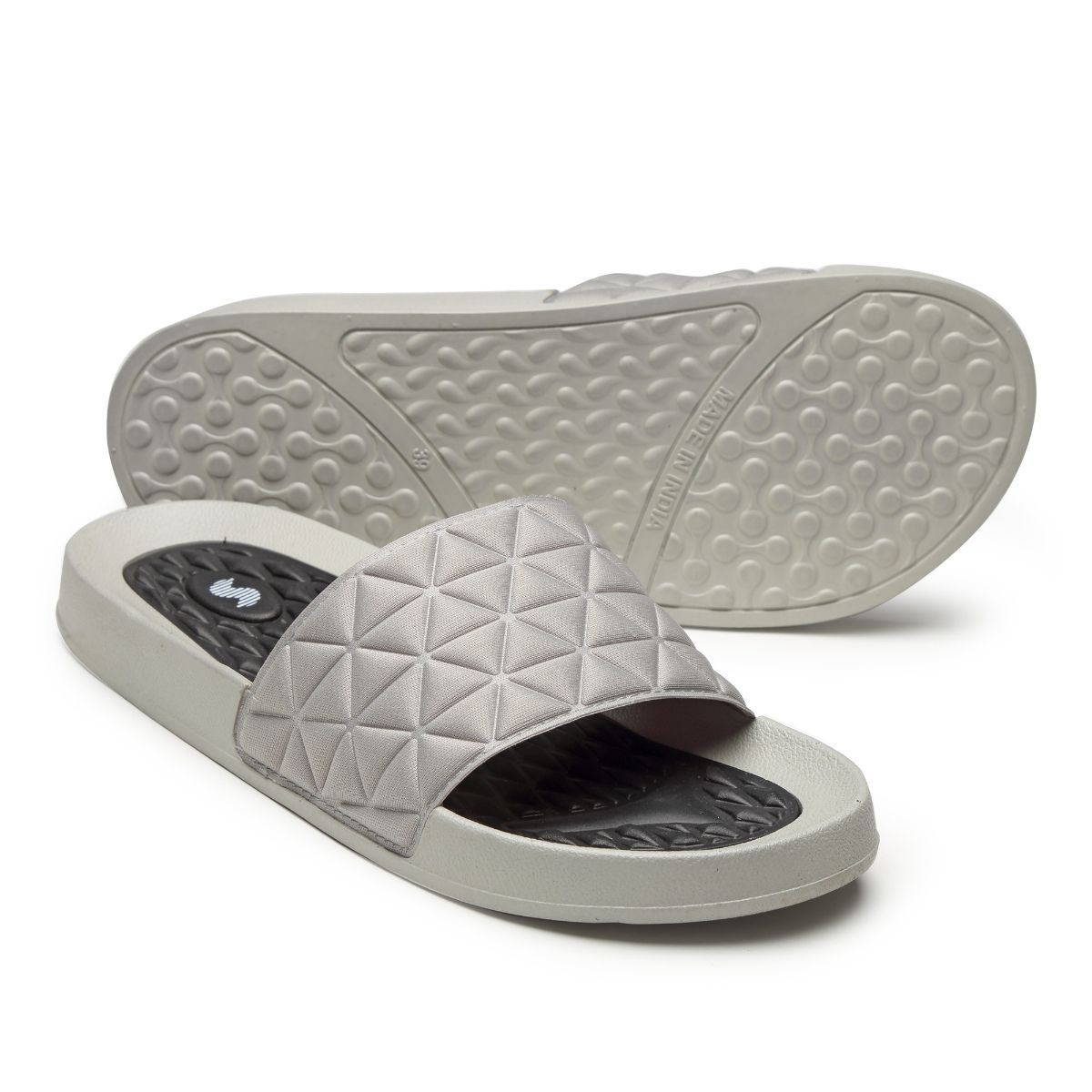 SOLETHREADS Slides Stella Grey Solid Women Sliders: Buy SOLETHREADS ...