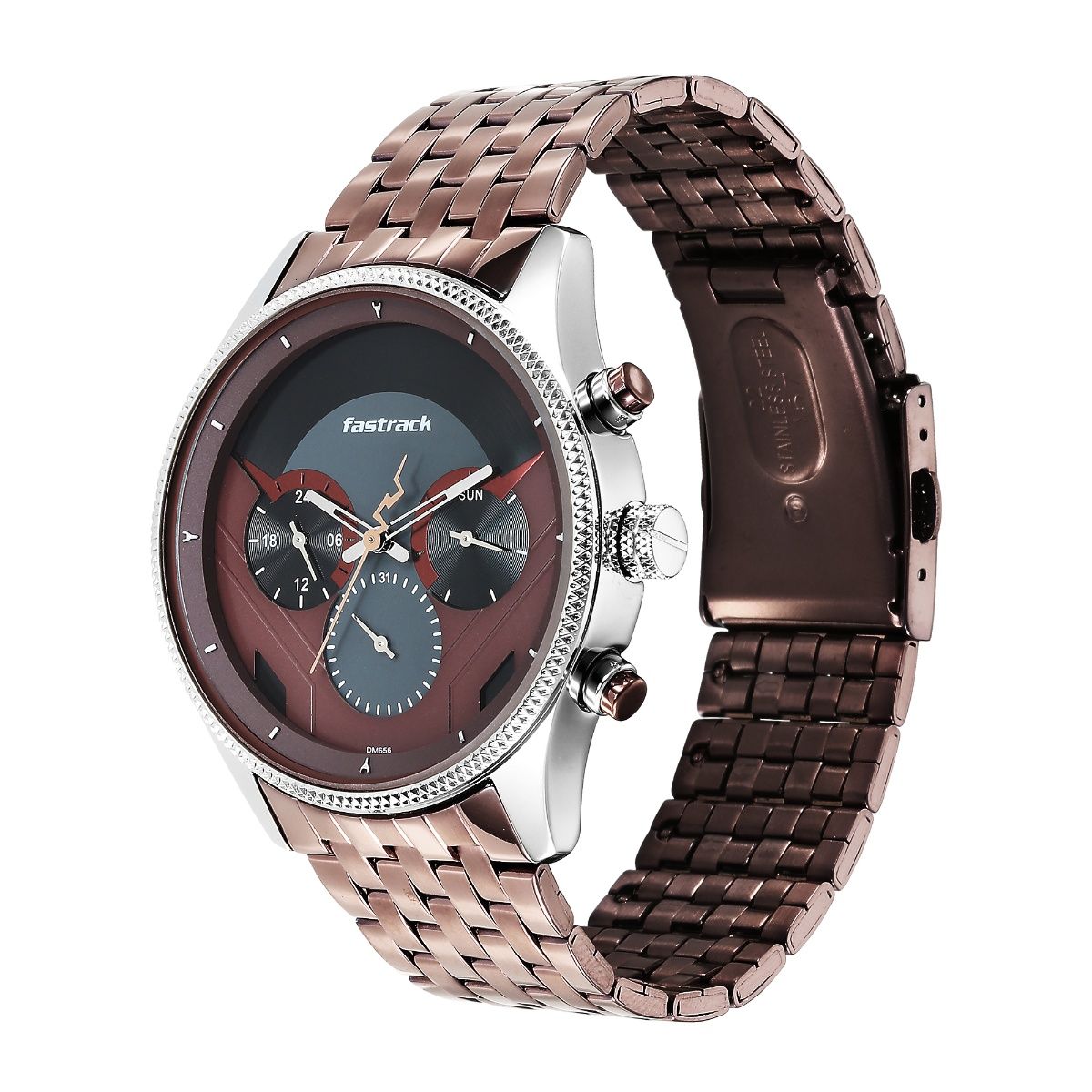 Buy Fastrack X Thor 3286Km01 Brown Dial Analog Watch For Women Online