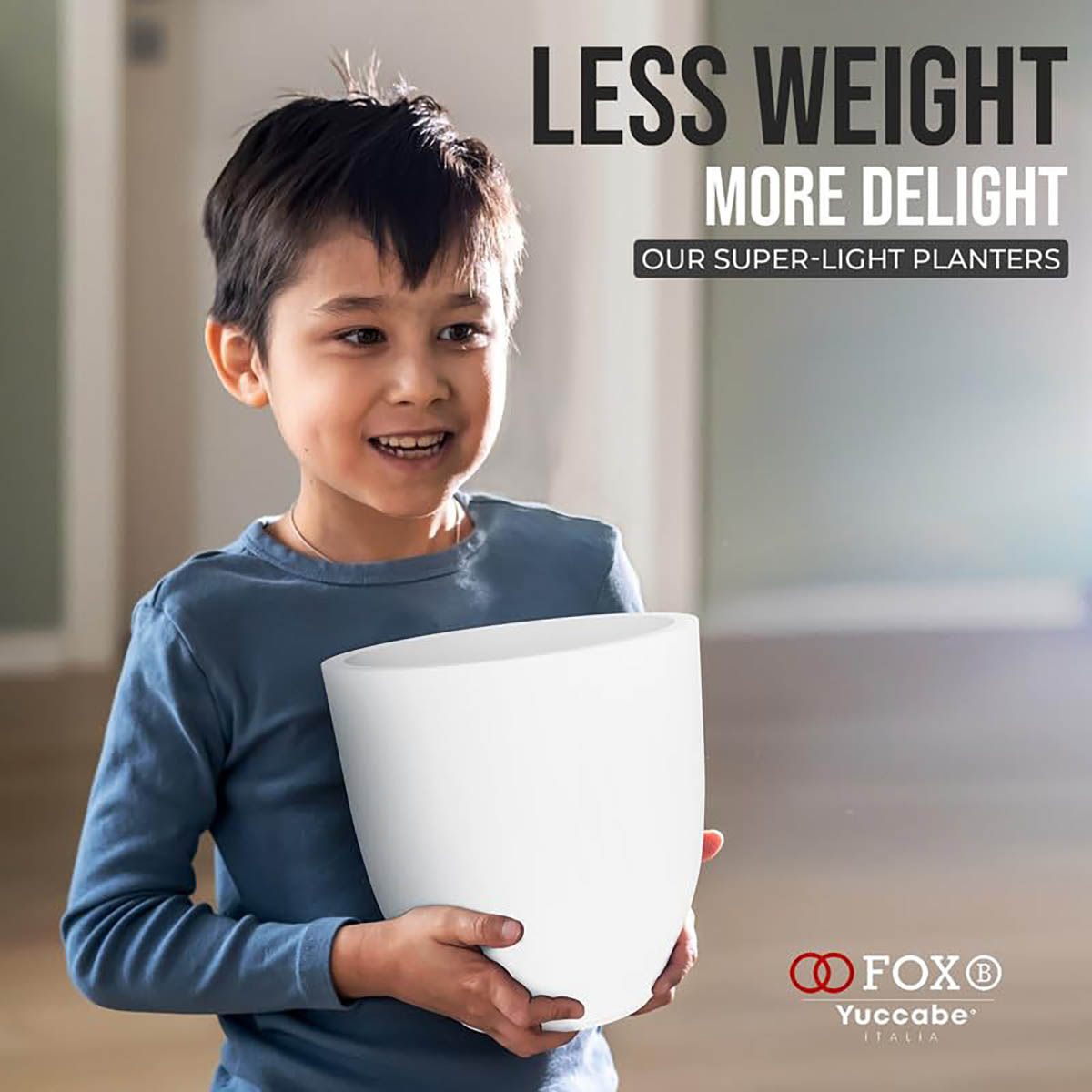 Buy Yuccabe Italia Foxb Pcup 12-Inch Flower Pot Durable Planter (Marble ...