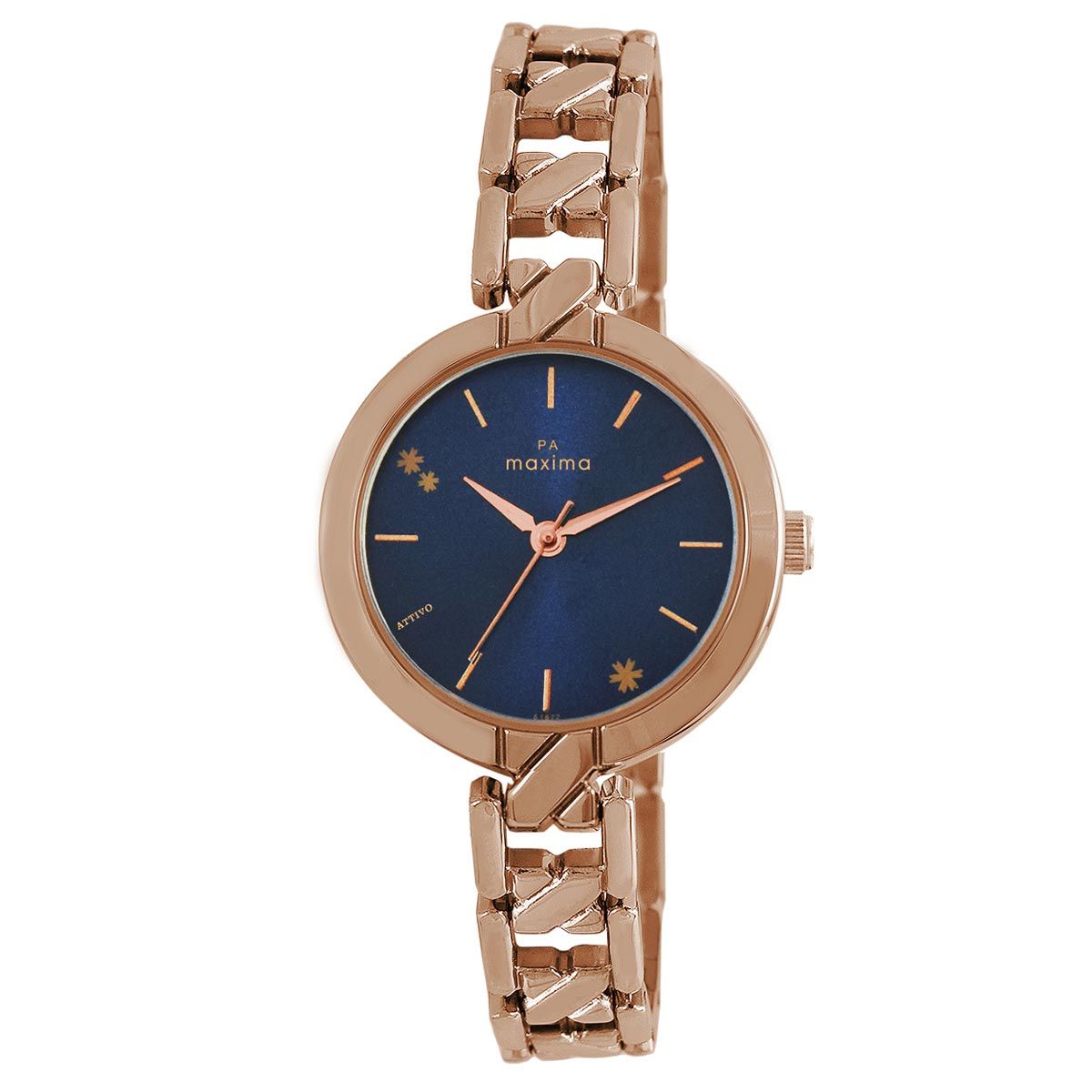 PA Maxima Attivo Analog Watch for Women in Blue Dial Color: Buy PA ...