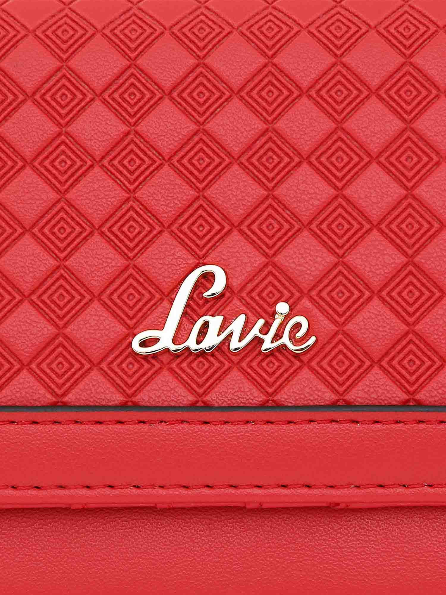 Buy Lavie Red Polyurethane Andre Wallet Online