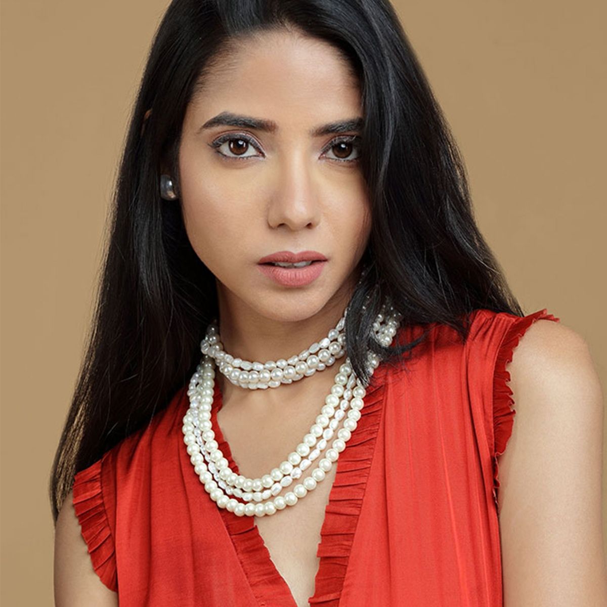 Tipsyfly Three Line Pearl Choker: Buy Tipsyfly Three Line Pearl Choker ...