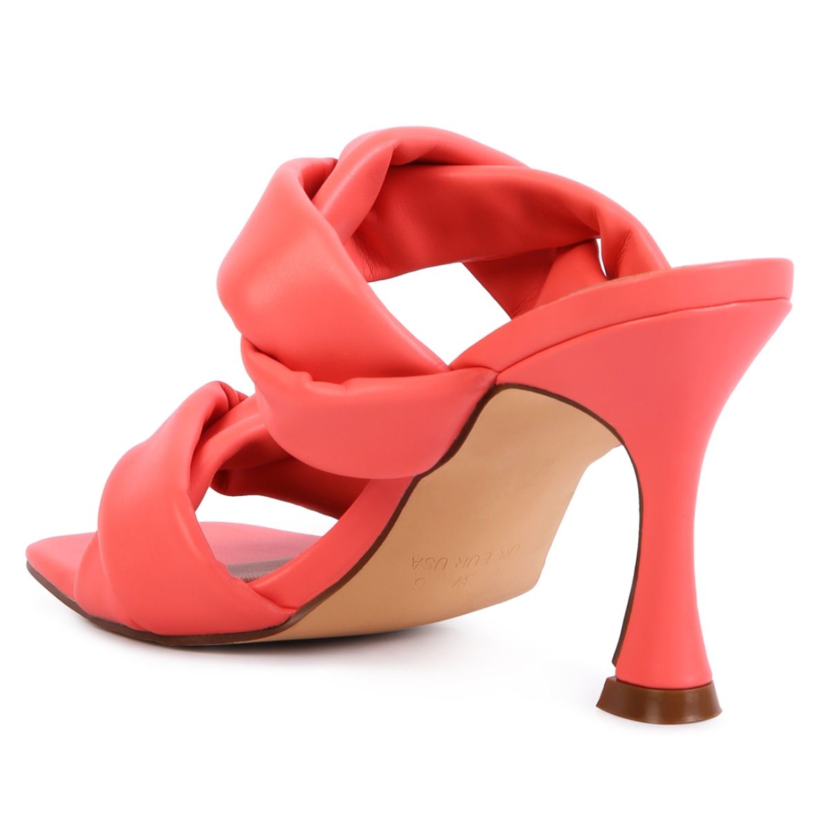 London Rag Solid Coral Heels: Buy London Rag Solid Coral Heels Online ...