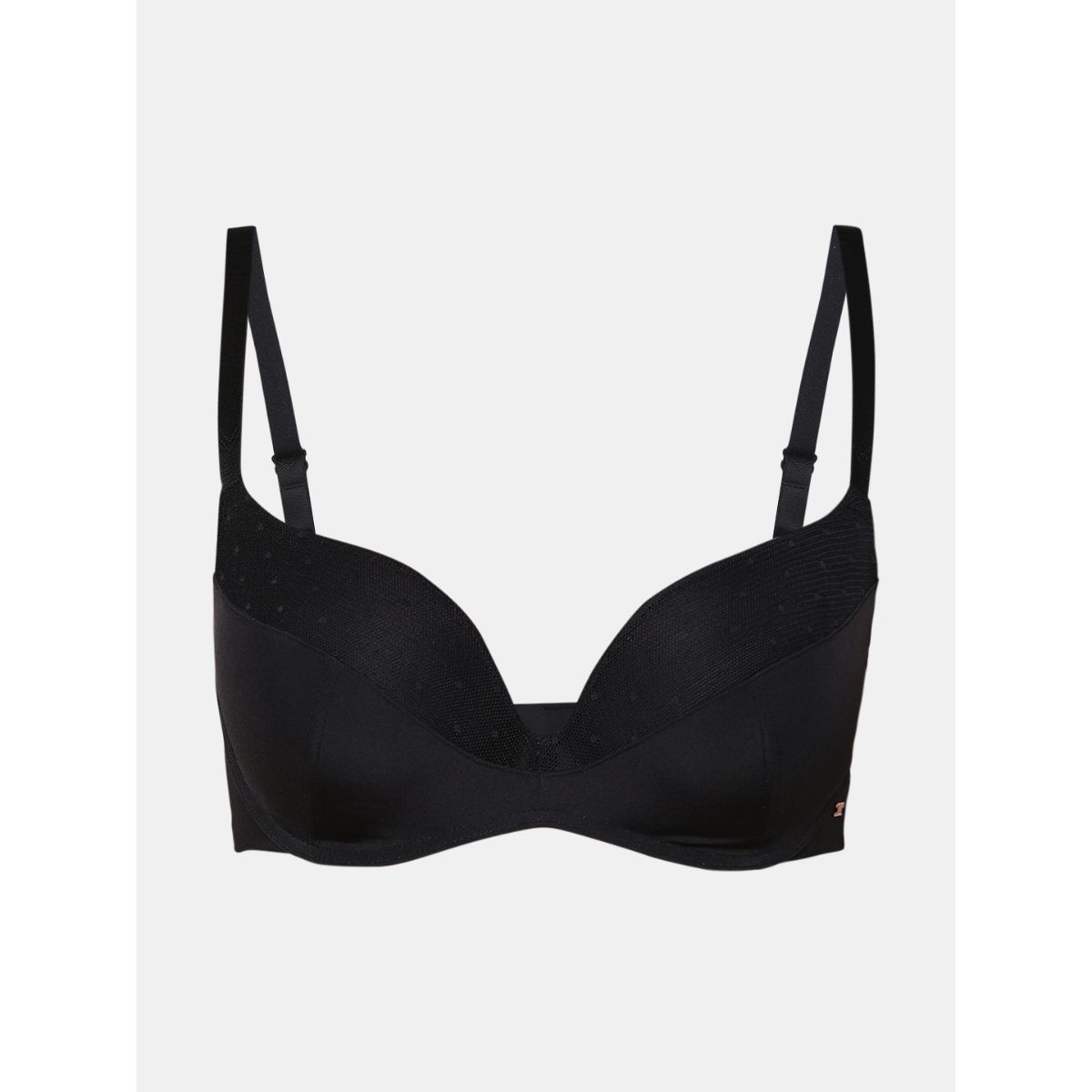Buy Vero Moda Intimates Padded Non-Wired Bra Semi Coverage Bra - Black ...