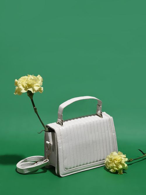 white structured bag