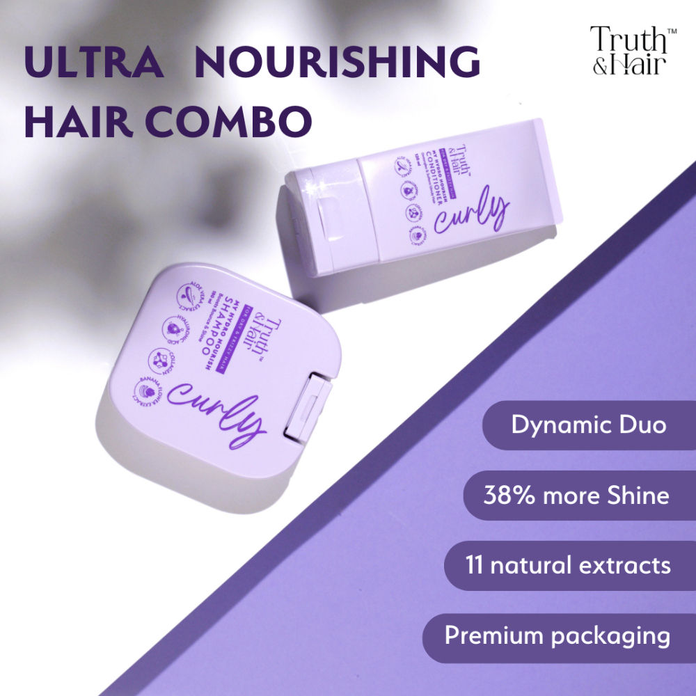 Buy Truth & Hair Curly Hair Hydro Nourish Shampoo & Conditioner Duo Online