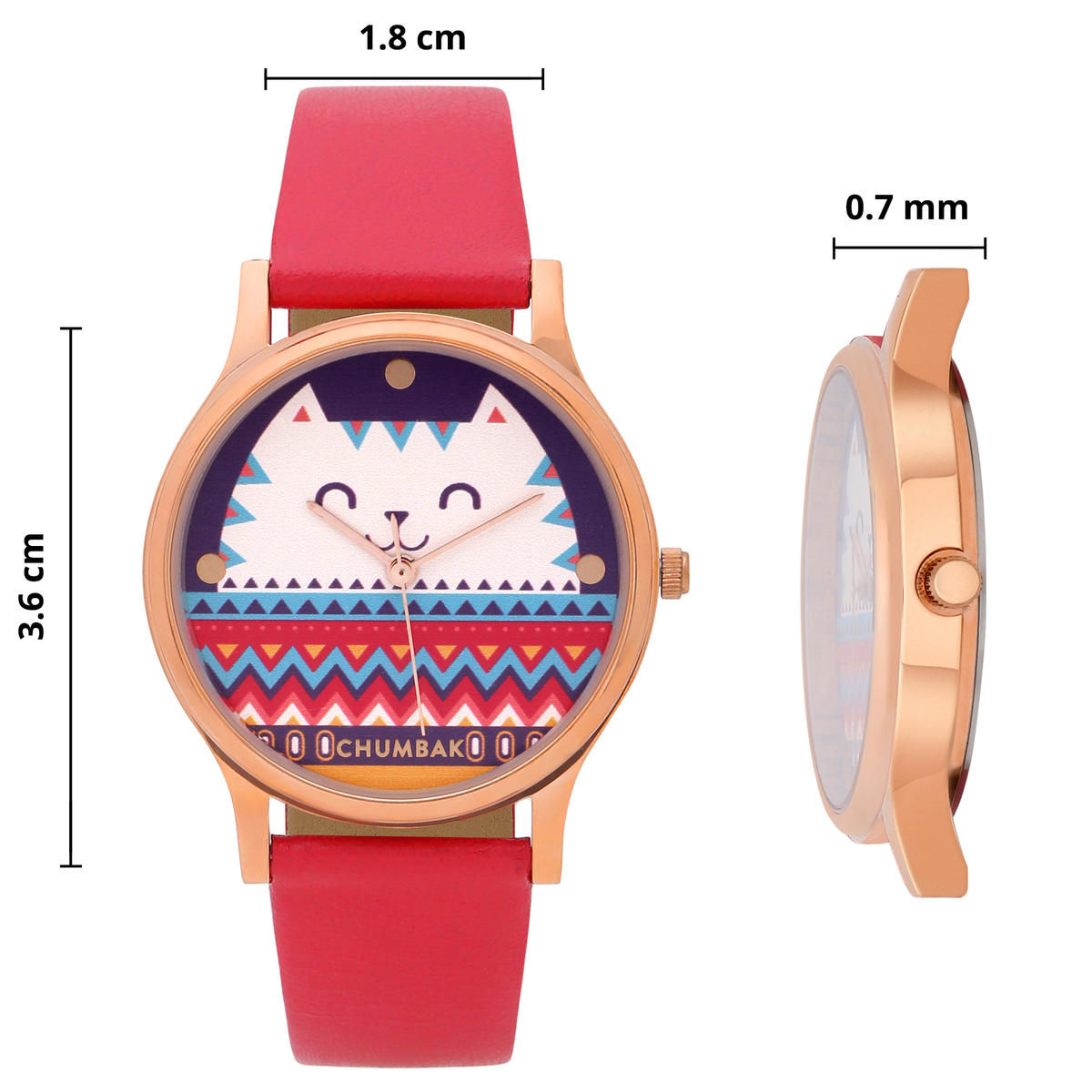 Buy Chumbak Cuddly Cat Wrist Watch Online