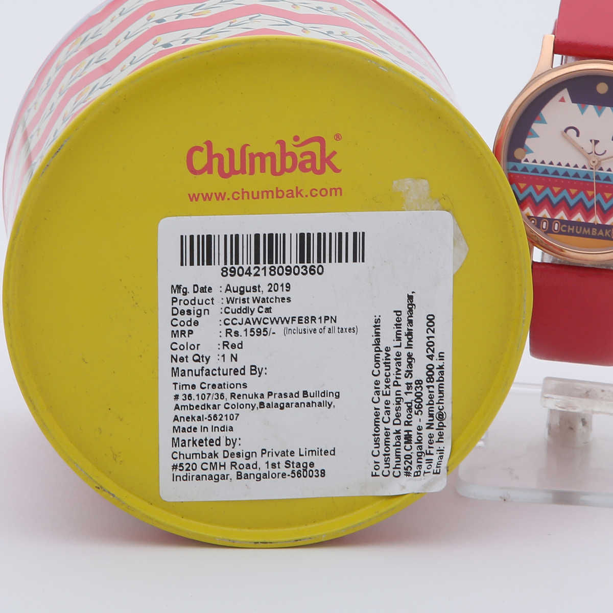 Buy Chumbak Cuddly Cat Wrist Watch Online