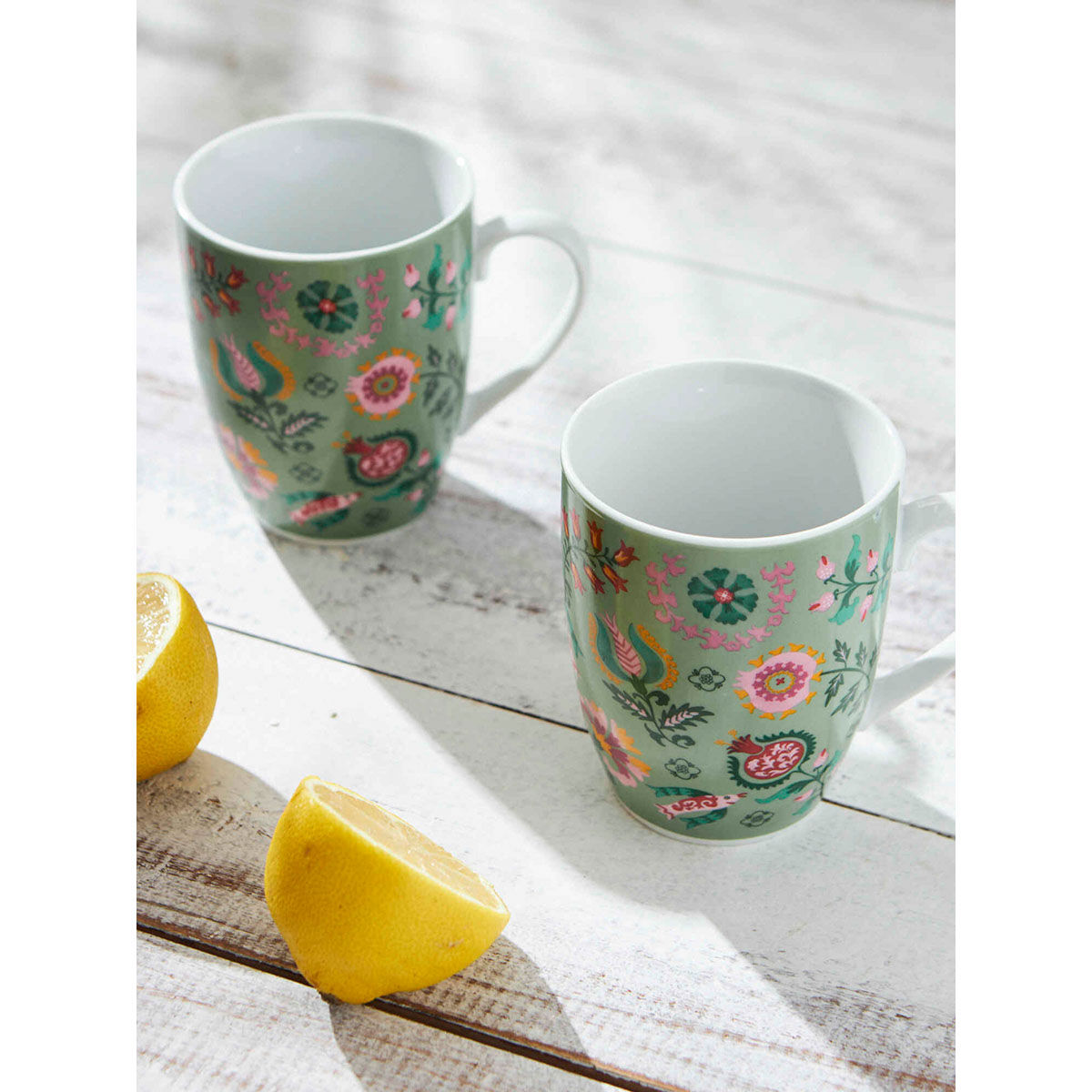 Buy Chumbak Valley Bloom Mugs - Gift Set of 2 Online