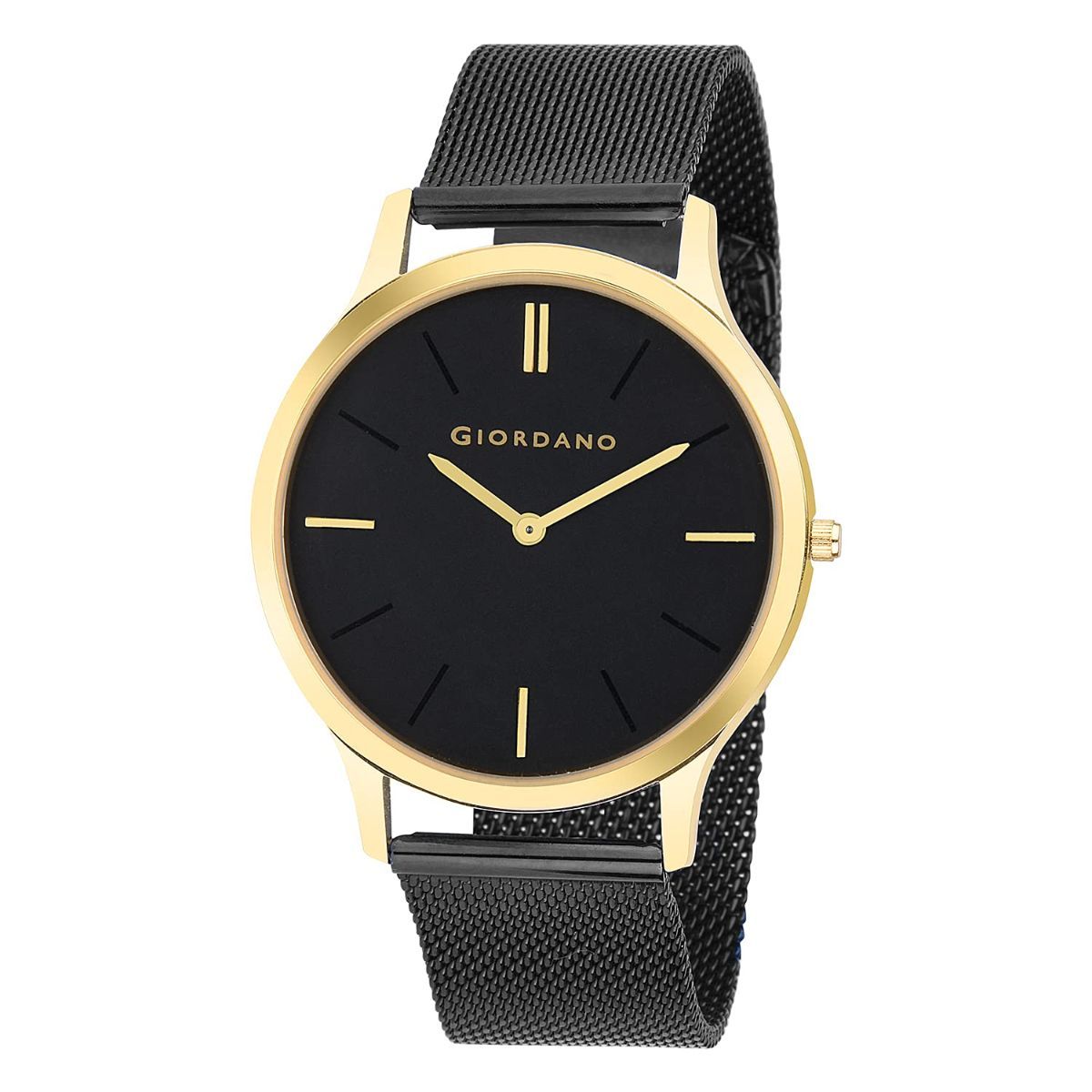 Buy Giordano Men's Black Round Analogue Watch Online