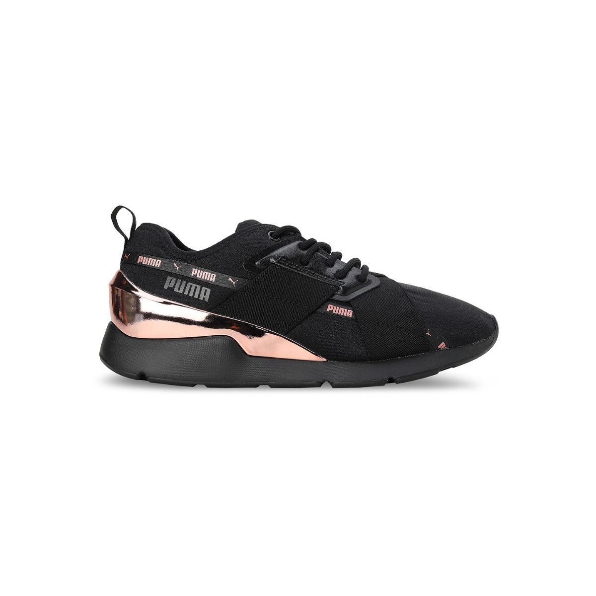 Puma Muse X-2 Metallic V1 Women Black Sneakers: Buy Puma Muse X-2 ...