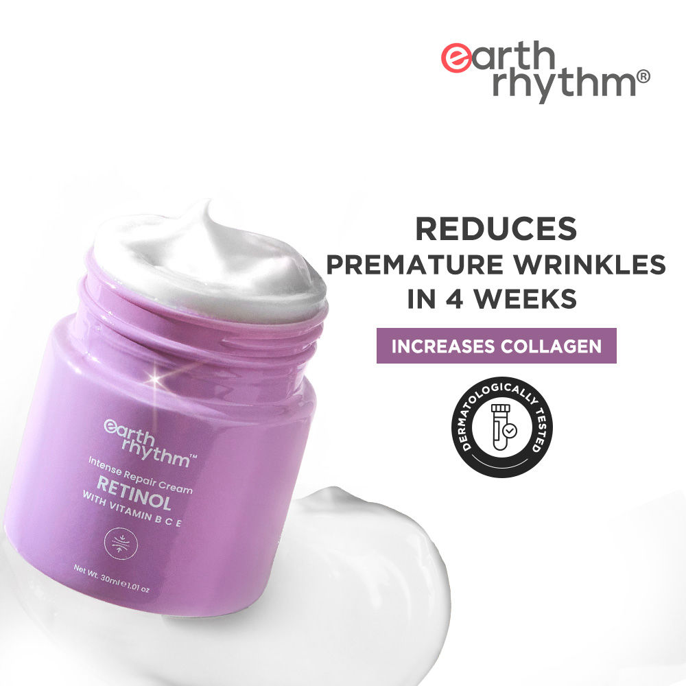 Buy Earth Rhythm Retinol Intense Repair Night Cream, Firms Skin and ...