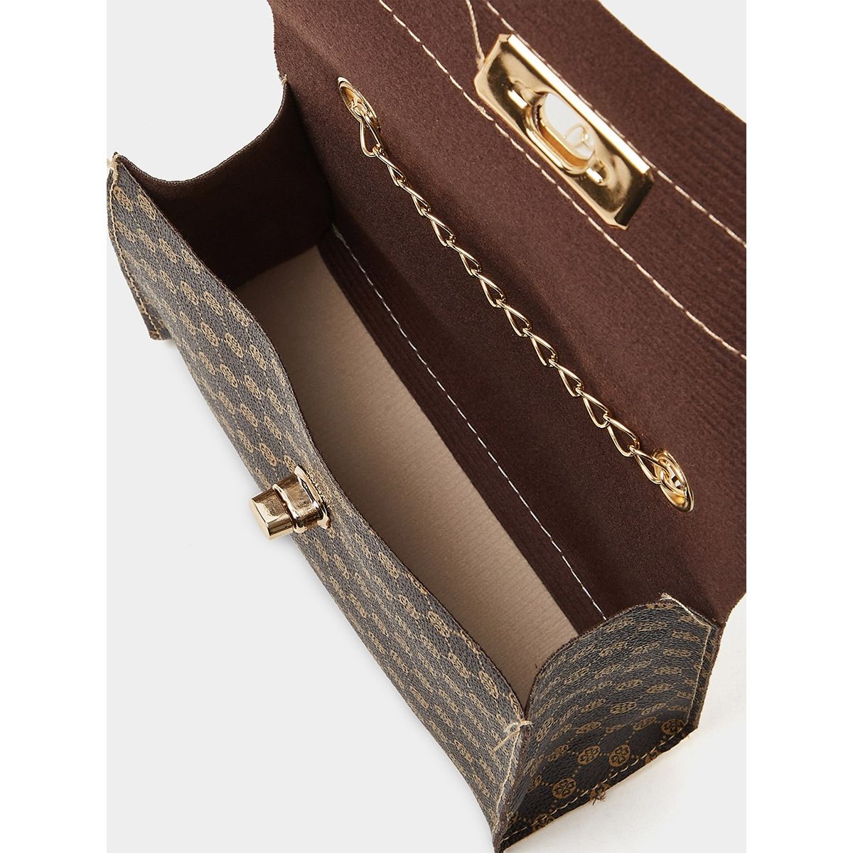 Buy Styli Faux Leather Twist Lock Satchel Bag Online Buy Styli Faux Leather Twist Lock Satchel Bag Online