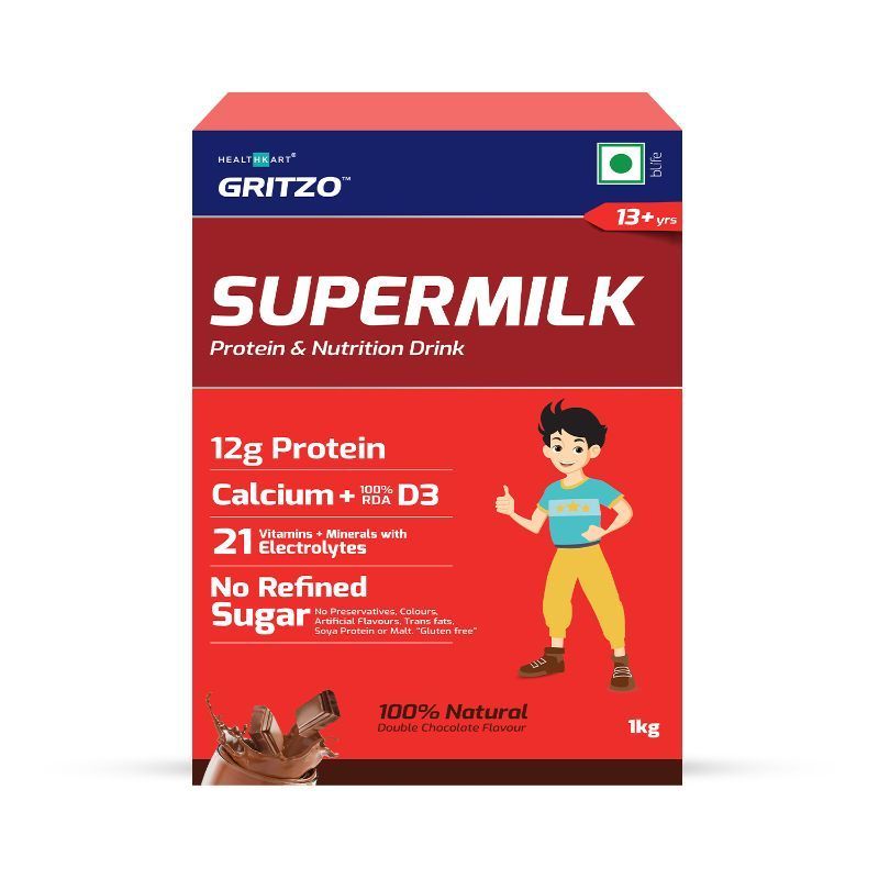 Gritzo Super Milk 13+y: Teen Athletes Nutrition Drink - Natural ...