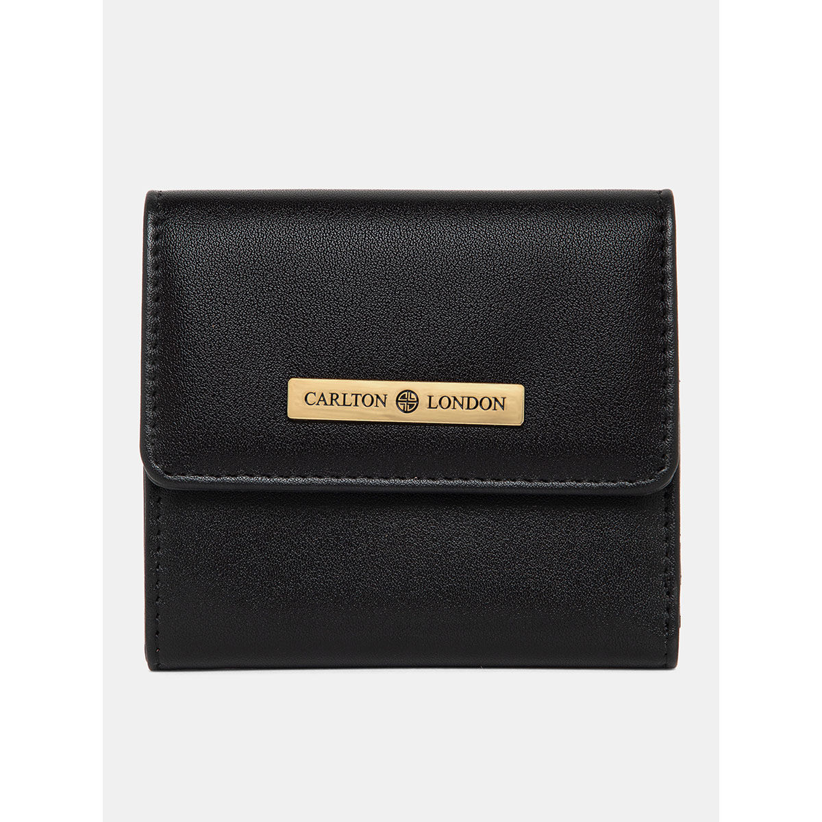 Buy Carlton London Women Solid Black Wallet Online