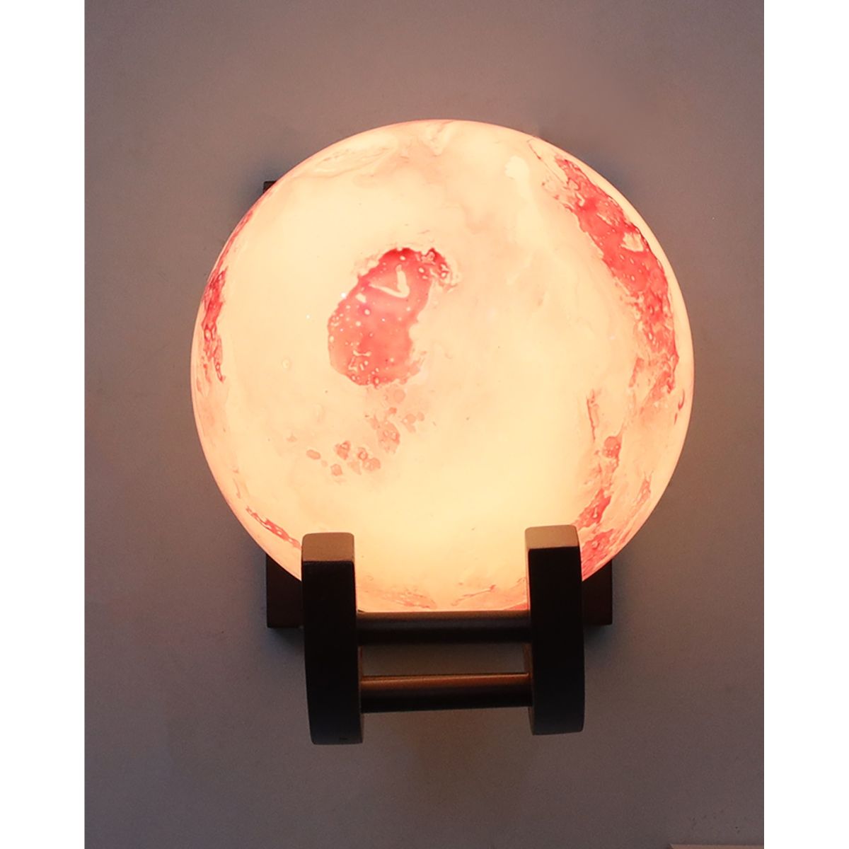Buy Homesake Wooden Wall Mount Lamps Zedo Red Globe Online