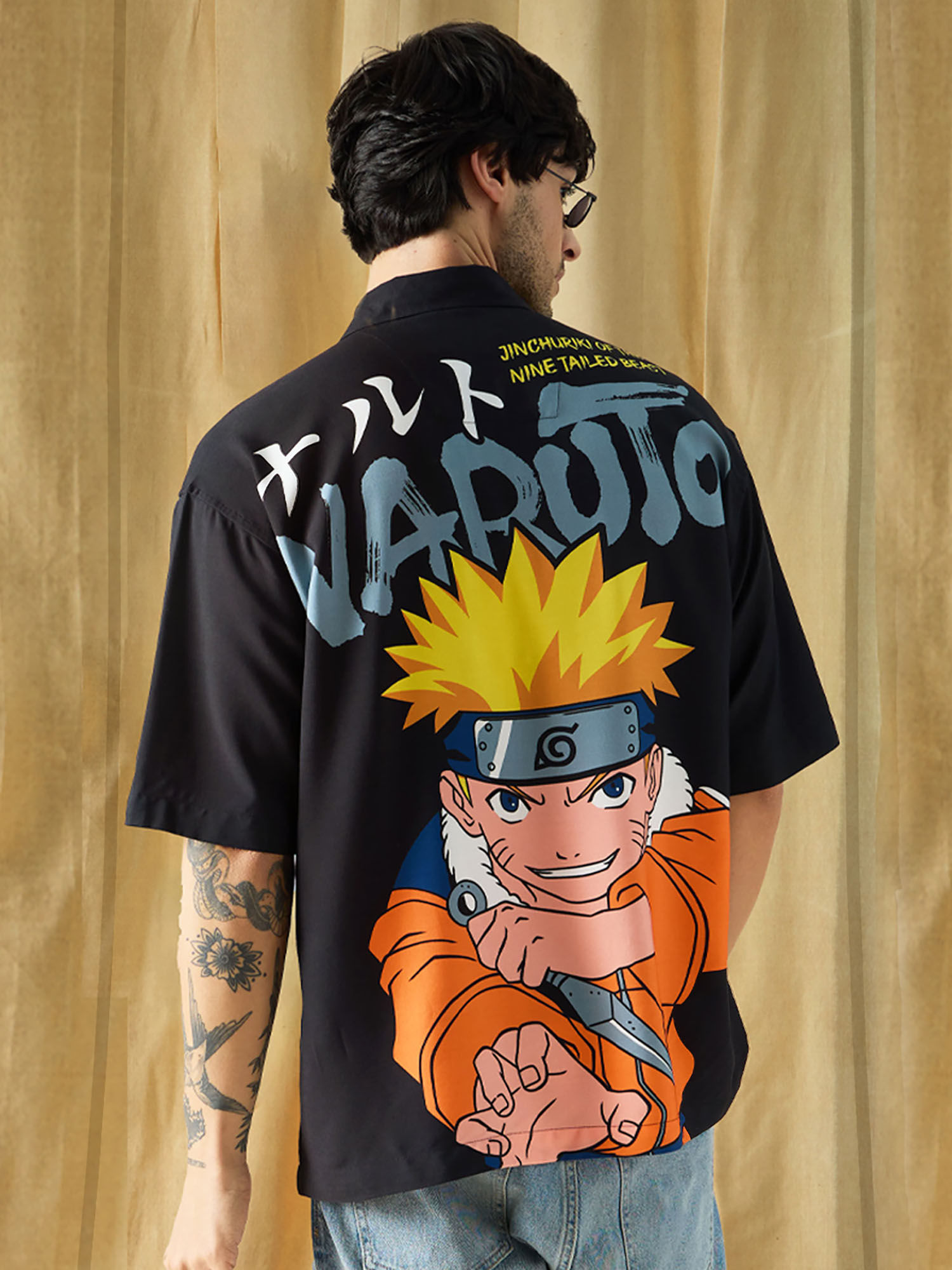 Buy The Souled Store Official Naruto : Jinchuriki Oversized Shirts ...