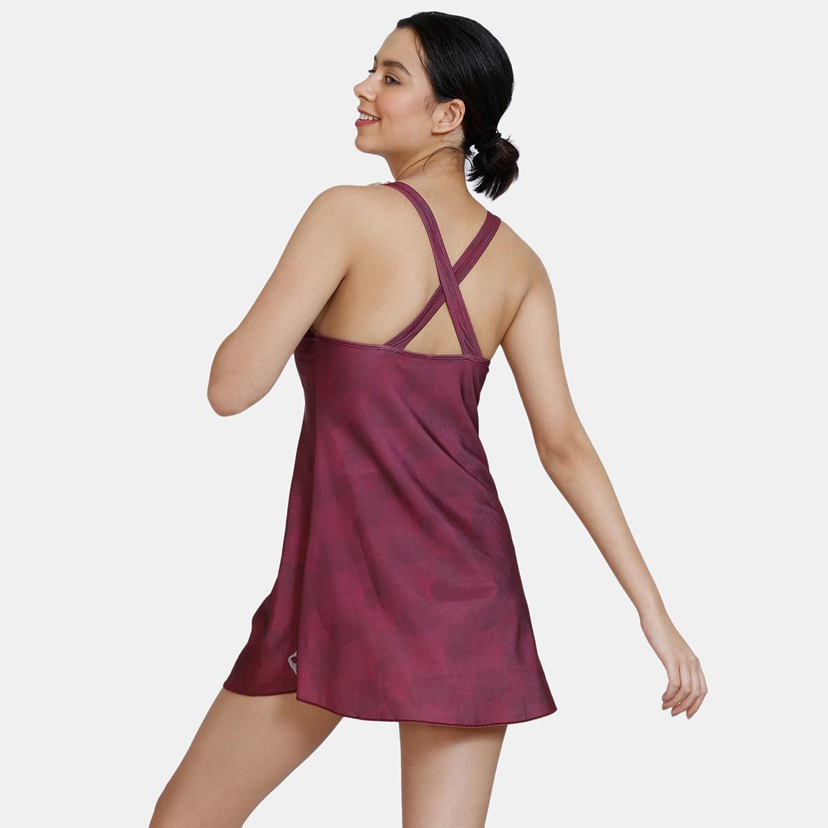 Zivame Zelocity Padded Slip-On Swimdress - Fig: Buy Zivame Zelocity ...