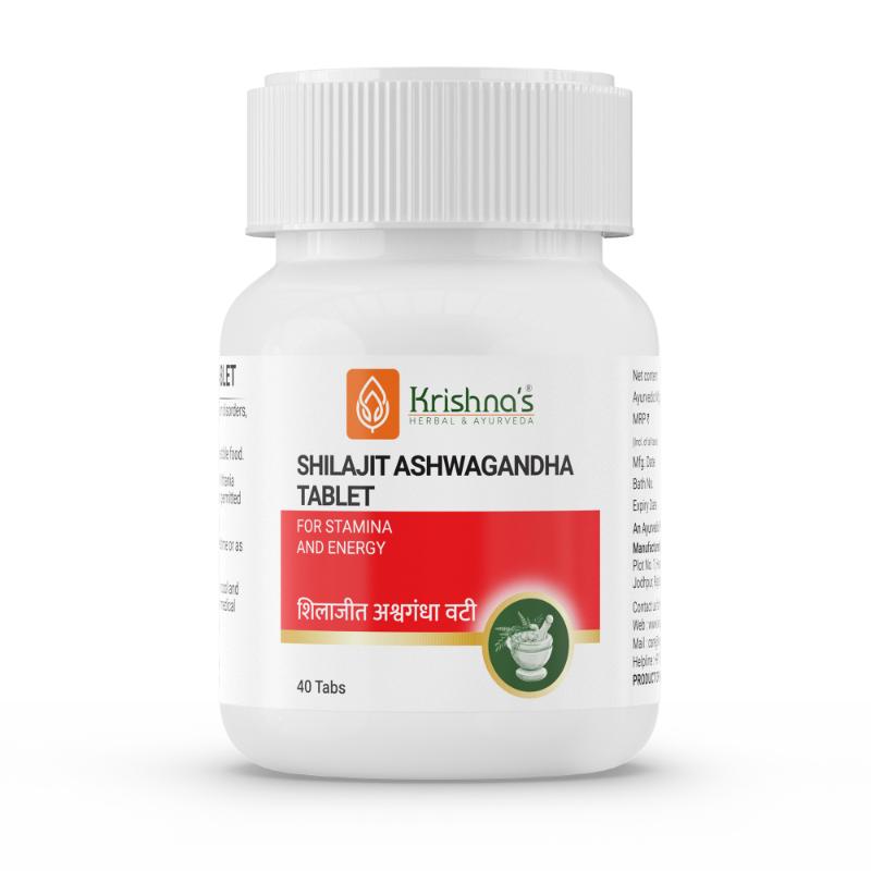 Buy Krishna's Herbal & Ayurveda Shilajit Ashwagandha Tablets Online