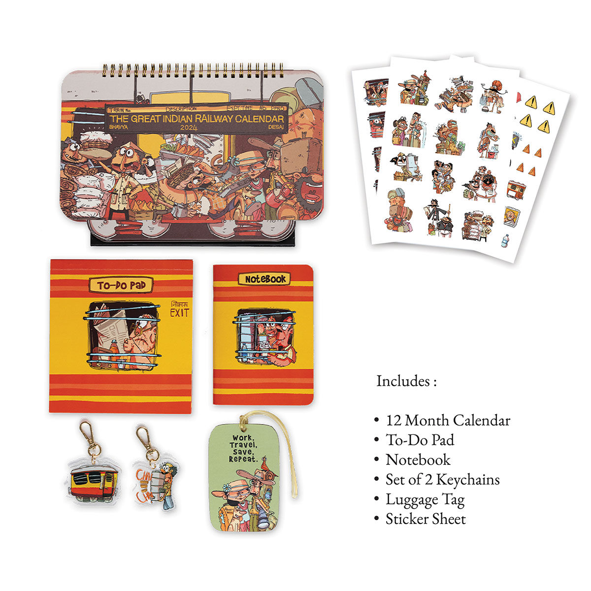 Buy Happywagon 2024 The Great Indian Railway Gift Box Online