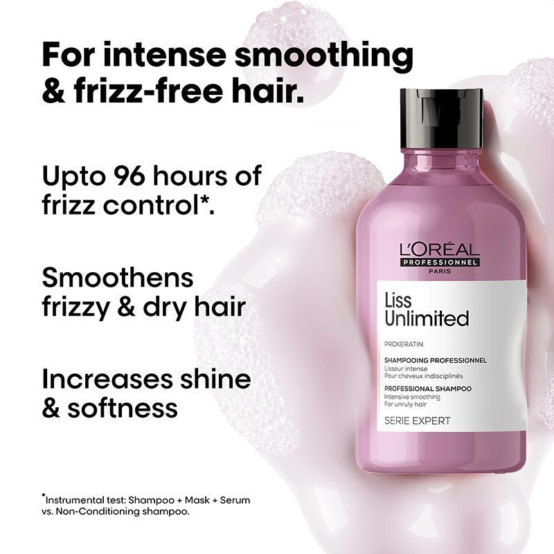 Buy L'Oreal Professionnel Liss Unlimited Shampoo for Frizzy & Unruly ...