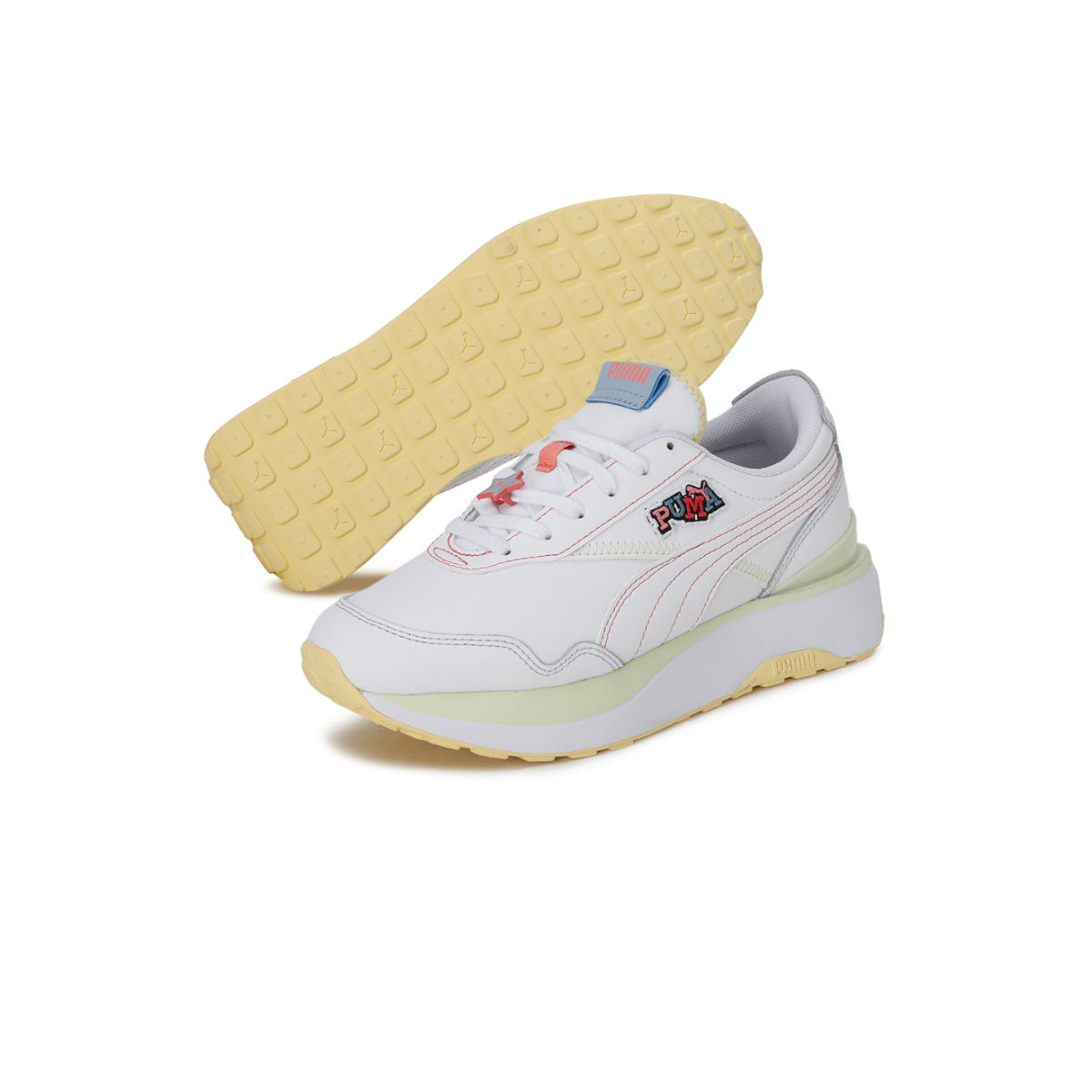 Buy Puma Cruise Rider Badge Womens White Sneakers Online