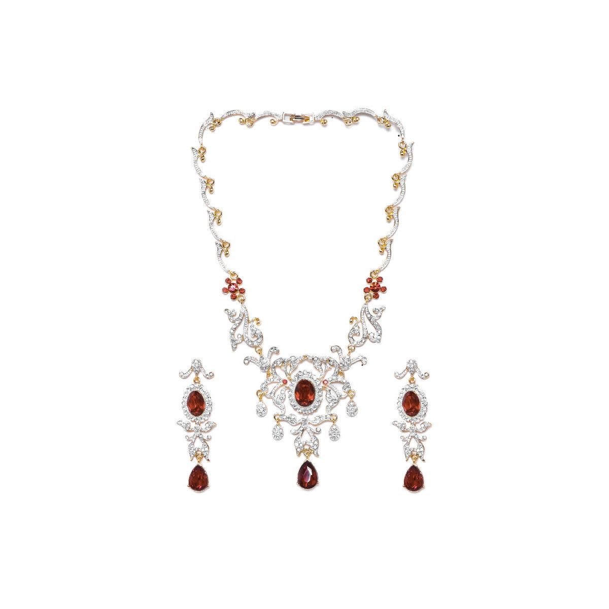 Buy Estele Gold Plated Dazzling Jewellery Set for Women Online