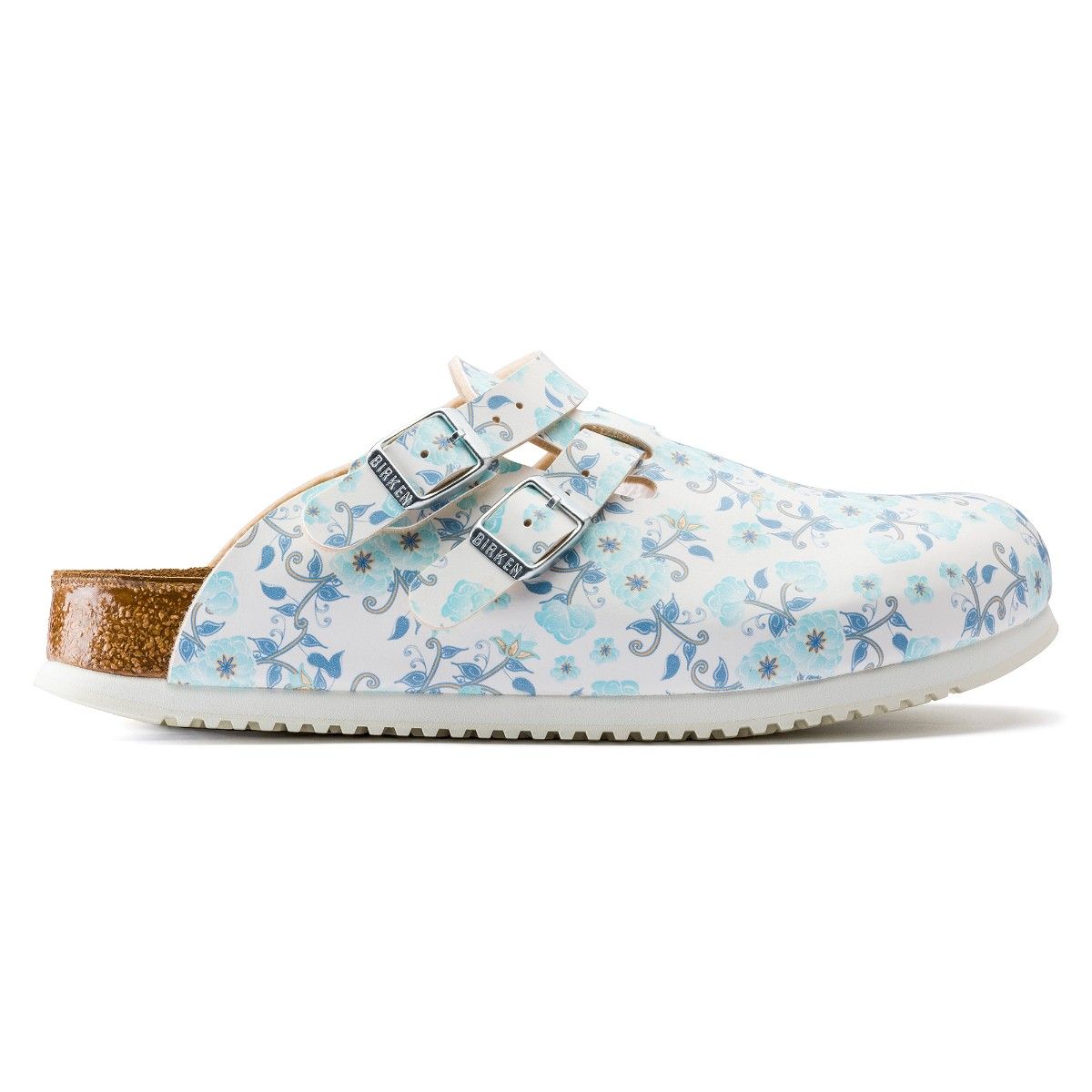 Birkenstock Kay Sl Blue Birko Flor Narrow Width Clogs: Buy Birkenstock ...