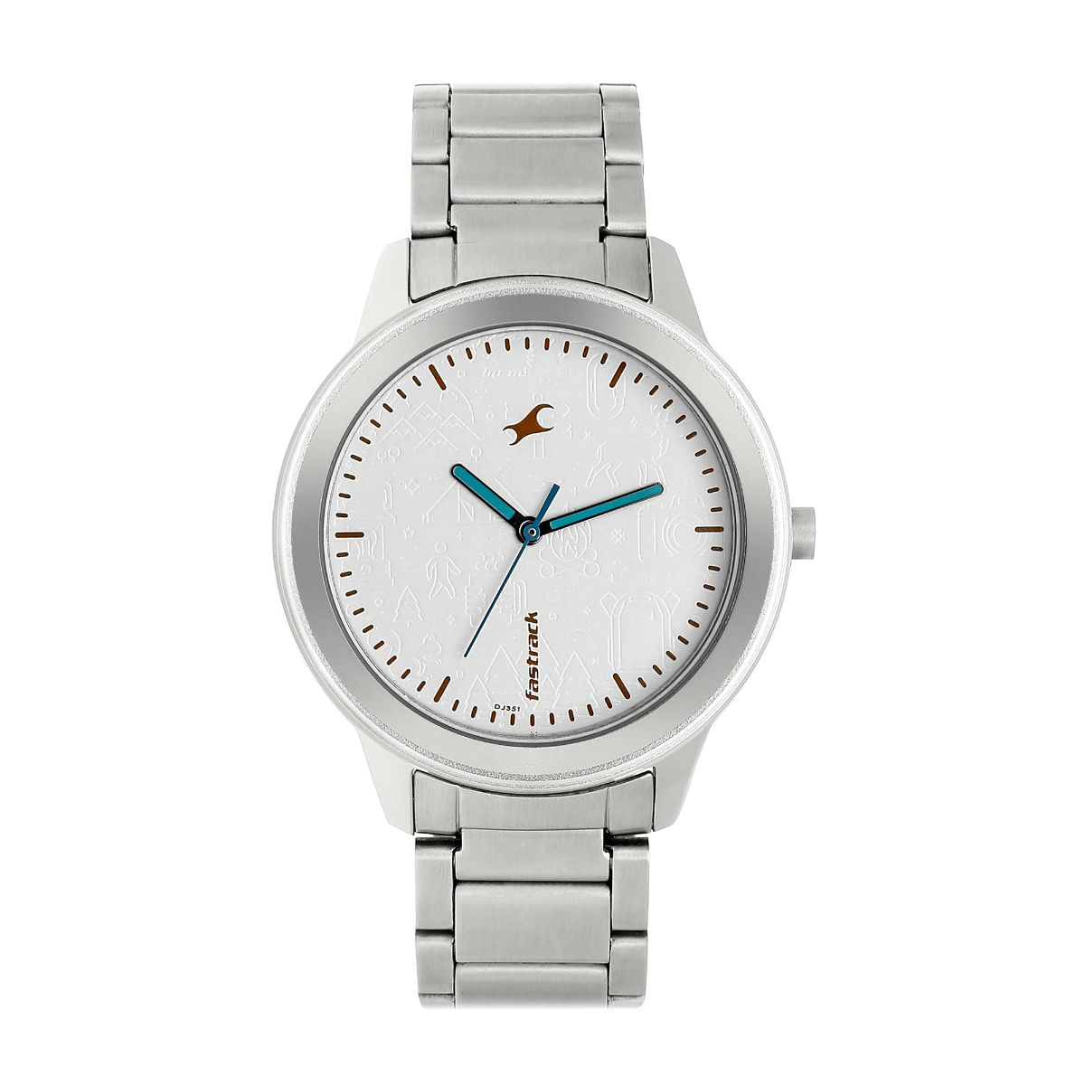 Fastrack Road Trip White Dial Stainless Steel Strap Watch: Buy Fastrack ...