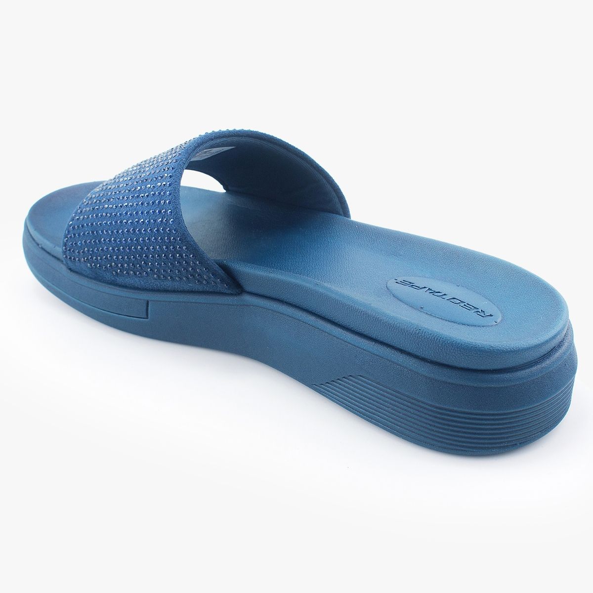 Buy Red Tape Women EVA Comfort Navy Blue Sliders Online