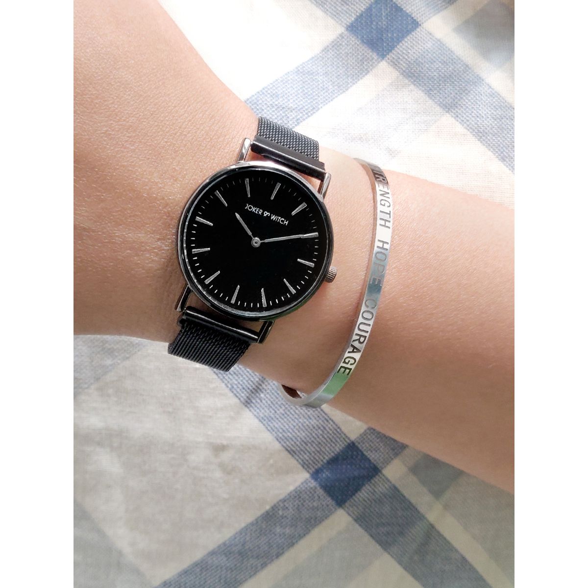 Joker & Witch Back In Black Watch Bracelet Stack For Women: Buy Joker ...