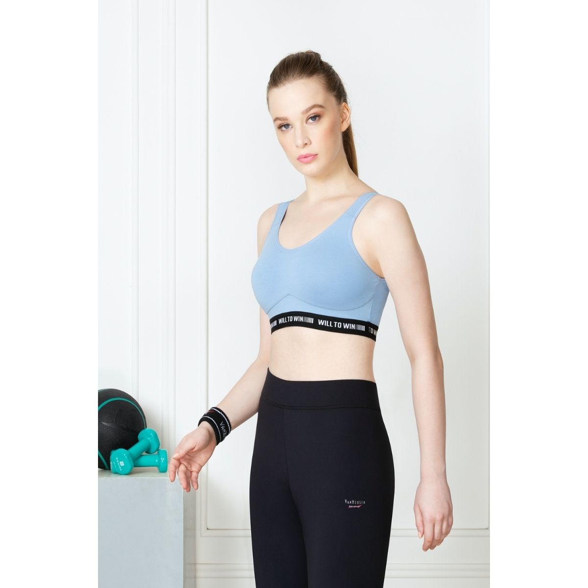 Van Heusen Women Proactive Antibacterial & Wireless Sports Bra - Light ...