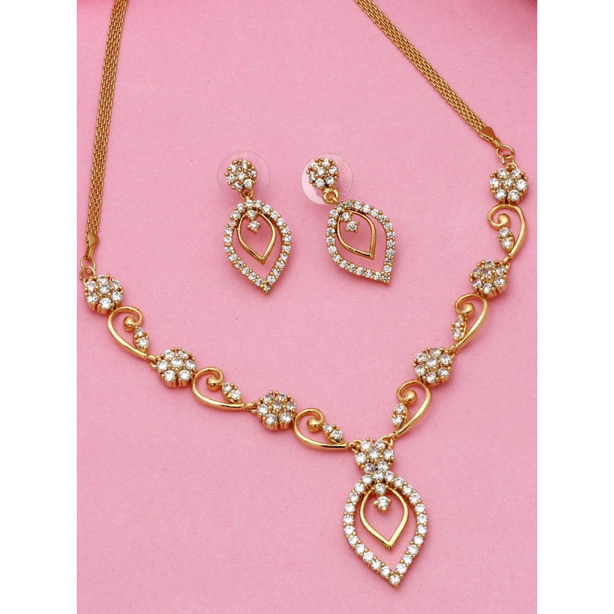 Buy Estele Gold Plated Mesmerizing Jewellery Set for Women Online