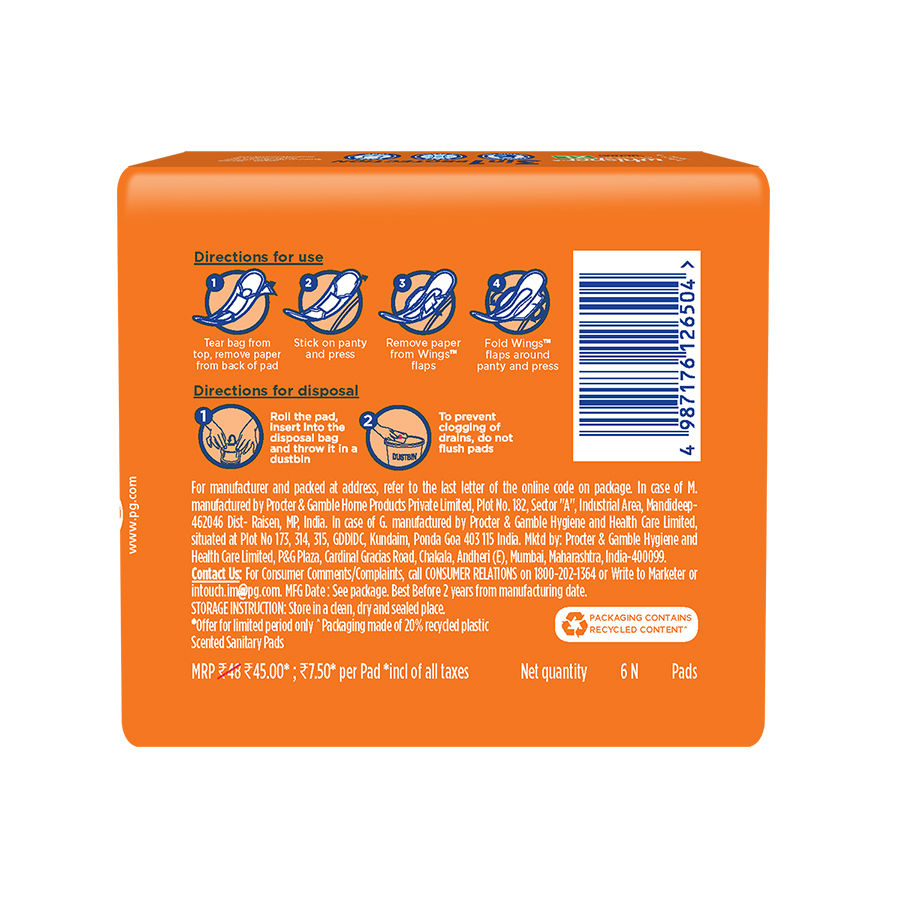 Whisper Choice Ultra Xl 6s Sanitary Pads for Women: Buy Whisper Choice ...