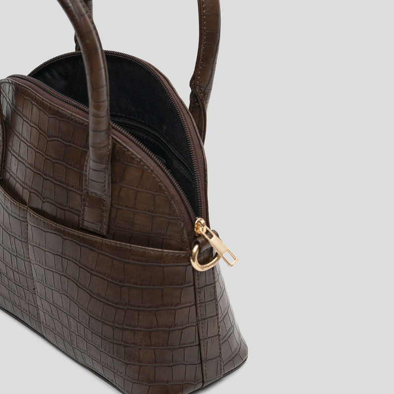 Buy NUFA Croc Top Handle Cross Body Bag Online