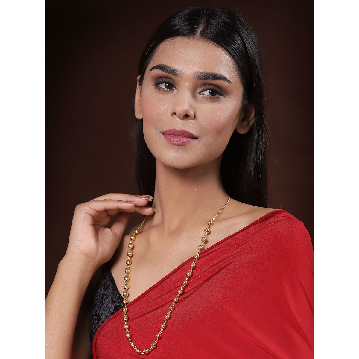 PANASH Gold-Toned Gold-Plated Handcrafted Necklace: Buy PANASH Gold ...