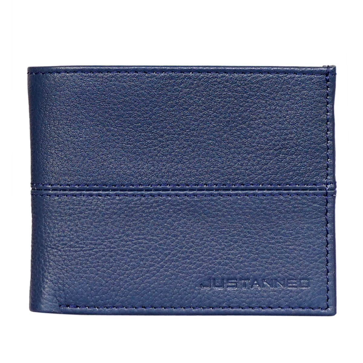Buy Justanned Men'S Leather Blue Wallet Online