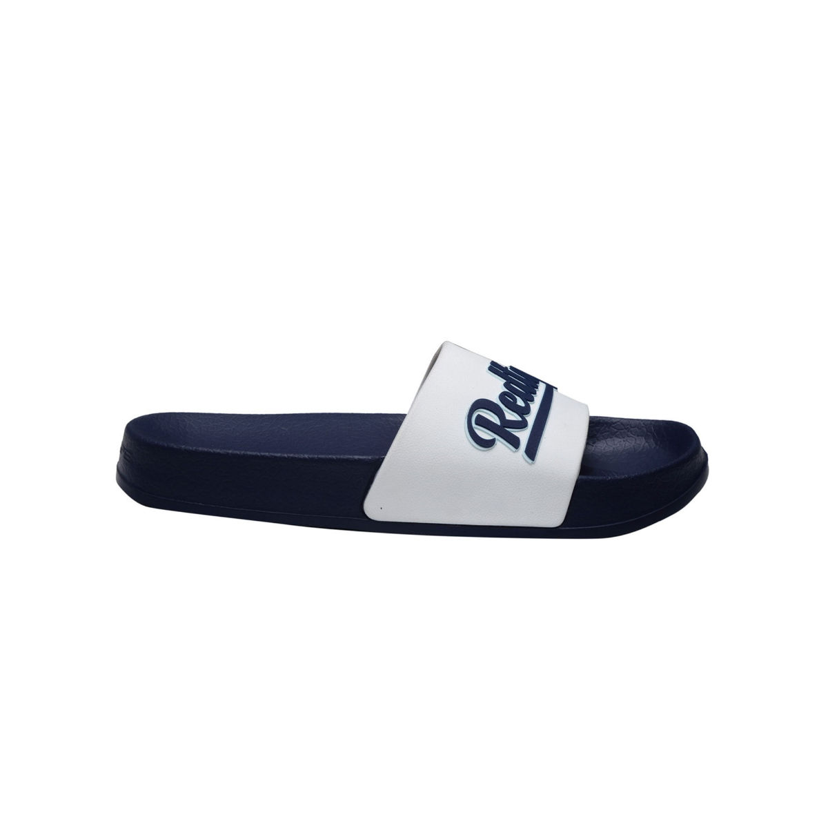 Buy Red Tape Solid White And Navy Blue Sliders Online
