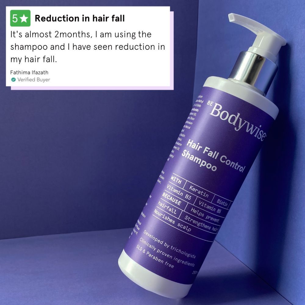 Be Bodywise Keratin Hair Fall Control Paraben & Sulphate Free Shampoo ...
