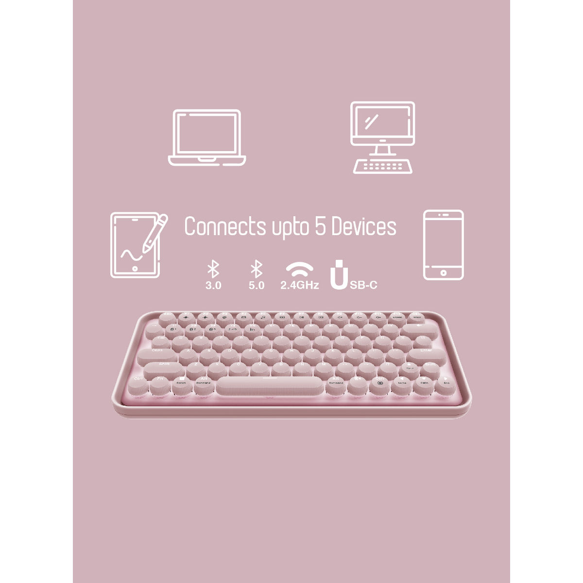 Rapoo Ralemo Pre 5 Mechanical Multi-mode Bluetooth Keyboard, Backlight ...