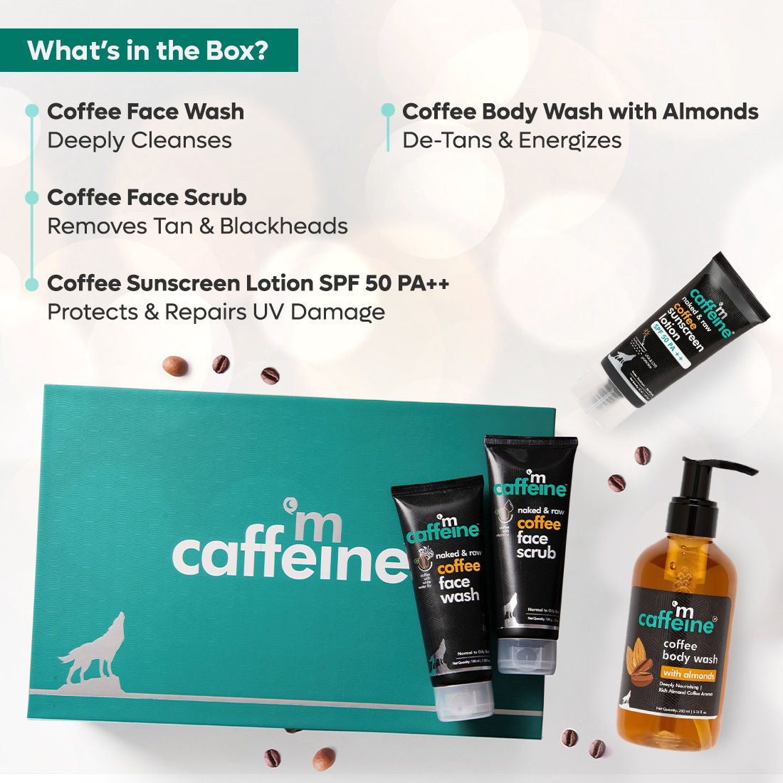 Buy MCaffeine Start Easy Skincare Gift Kit - Premium Face & Body Care ...
