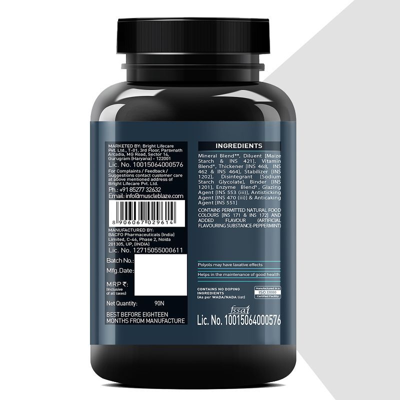 MuscleBlaze Mb Vite Multivitamin, Unflavored: Buy MuscleBlaze Mb Vite ...