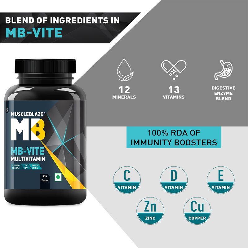 MuscleBlaze Mb Vite Multivitamin, Unflavored: Buy MuscleBlaze Mb Vite ...