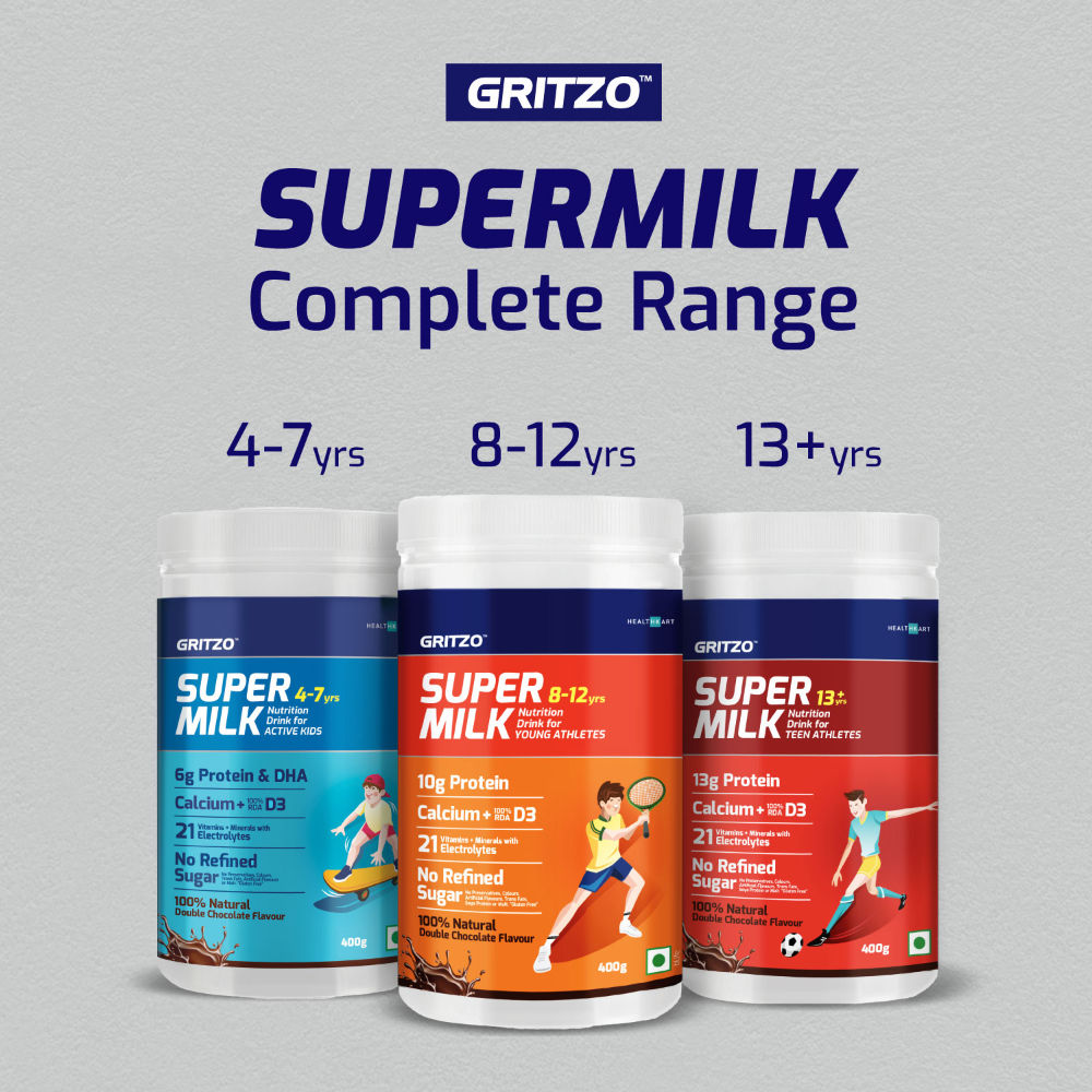 Gritzo Supermilk 8-12y - Natural Double Chocolate Flavour: Buy Gritzo ...